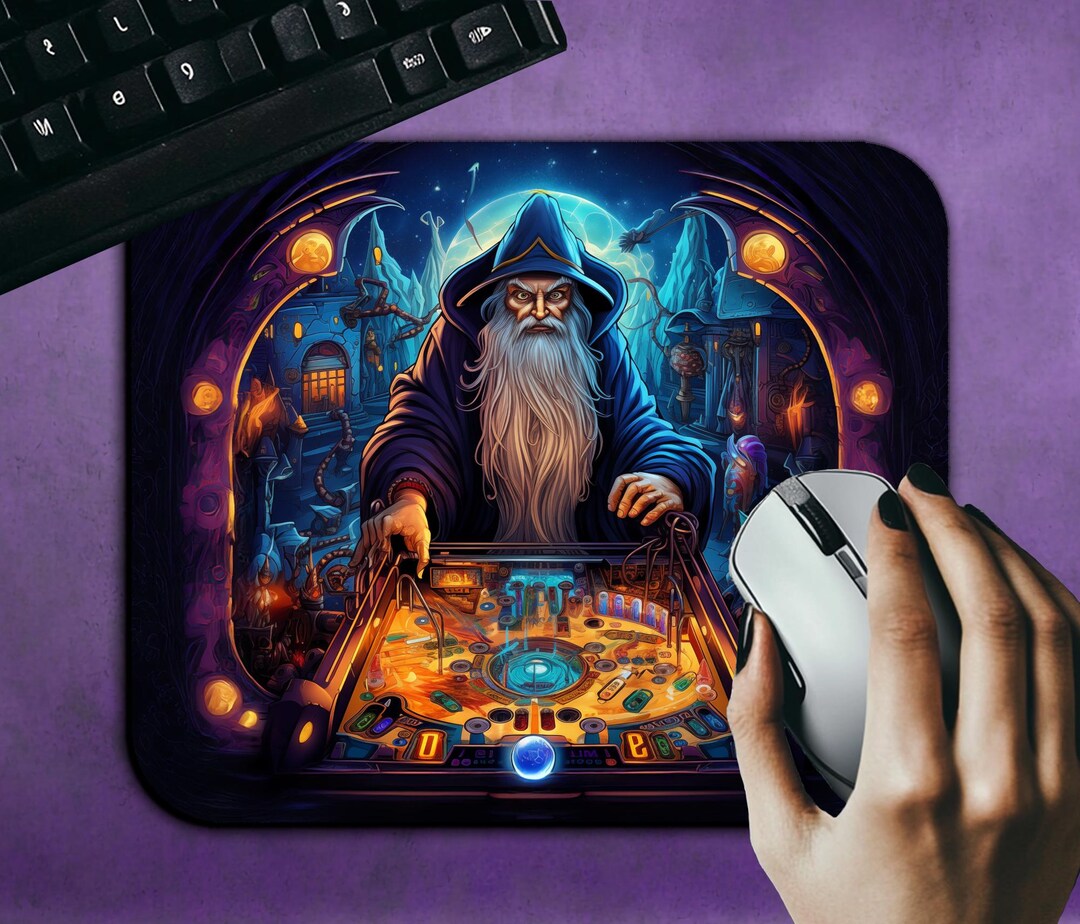Pinball Wizard Mouse Pad #14, Retro Arcade Desk Mat, Gaming Mousepad ...
