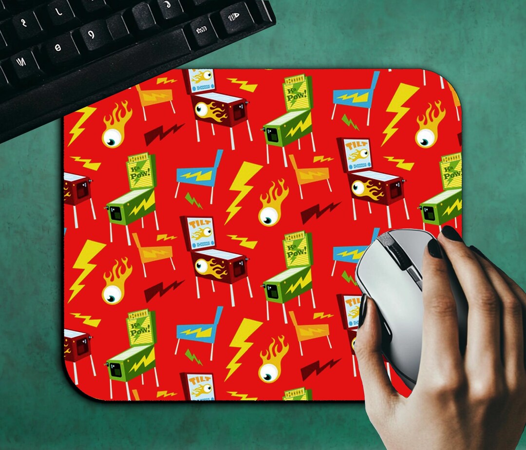 Pinball Mouse Pad #6, Retro Arcade Desk Mat, Gamer Mousepad, Vintage ...