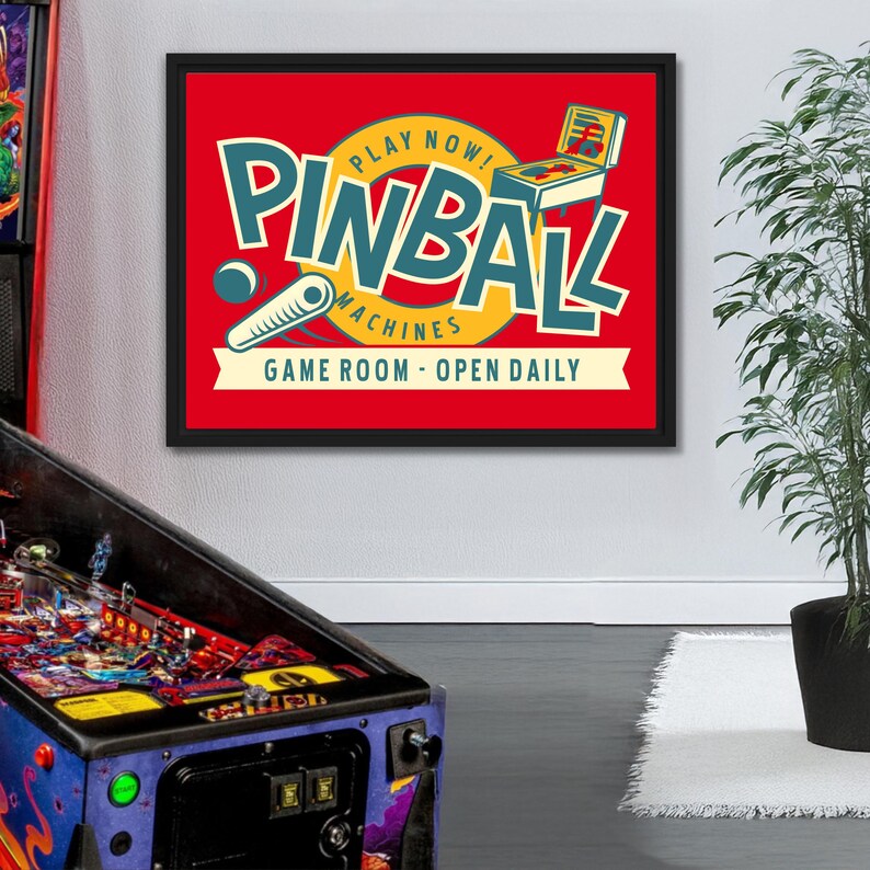 Pinball Machines Poster #18, Instant Download, Pinball Enthusiast Gift ...