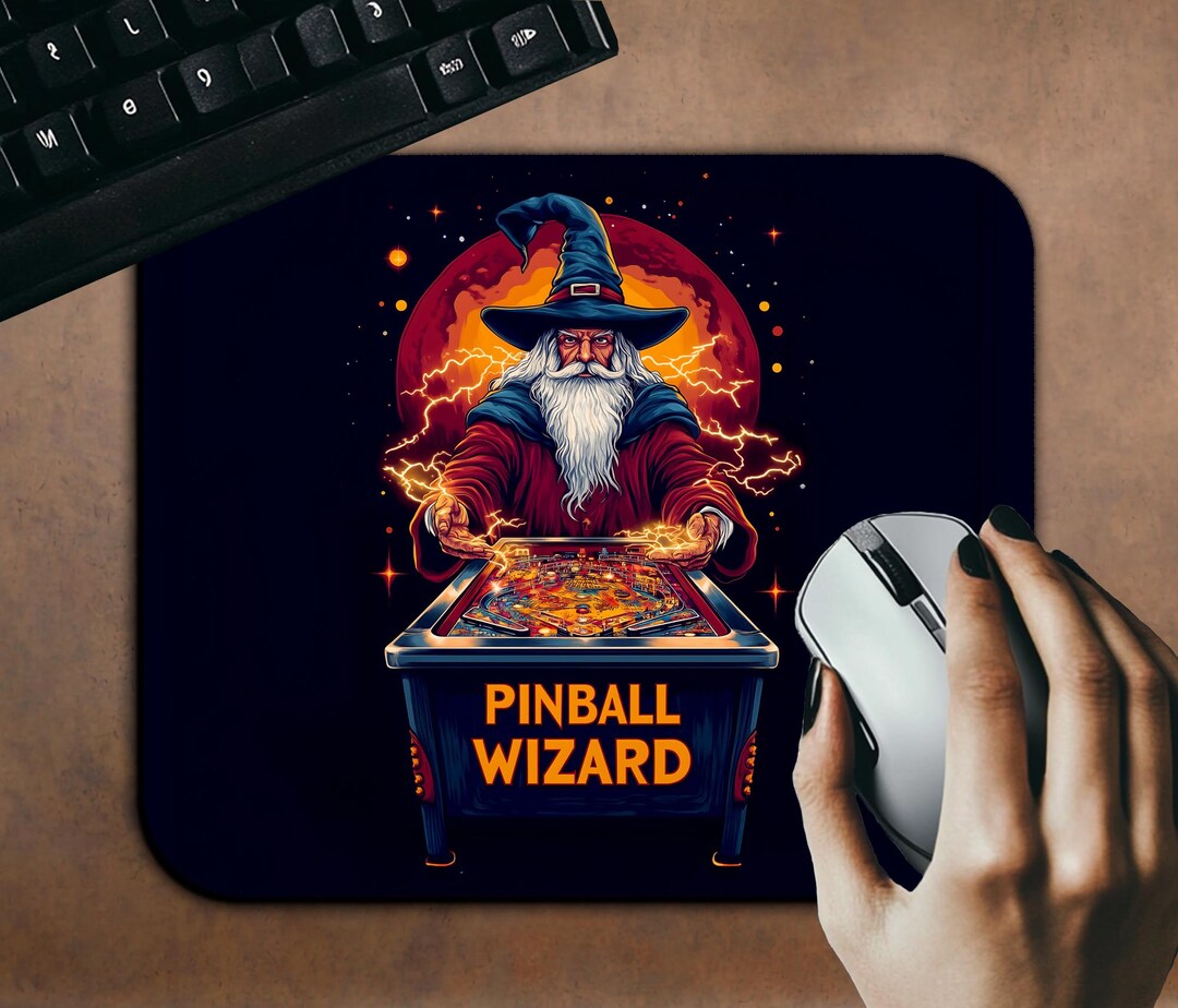 Pinball Wizard Mouse Pad #17, Retro Arcade Desk Mat, Gaming Mousepad ...