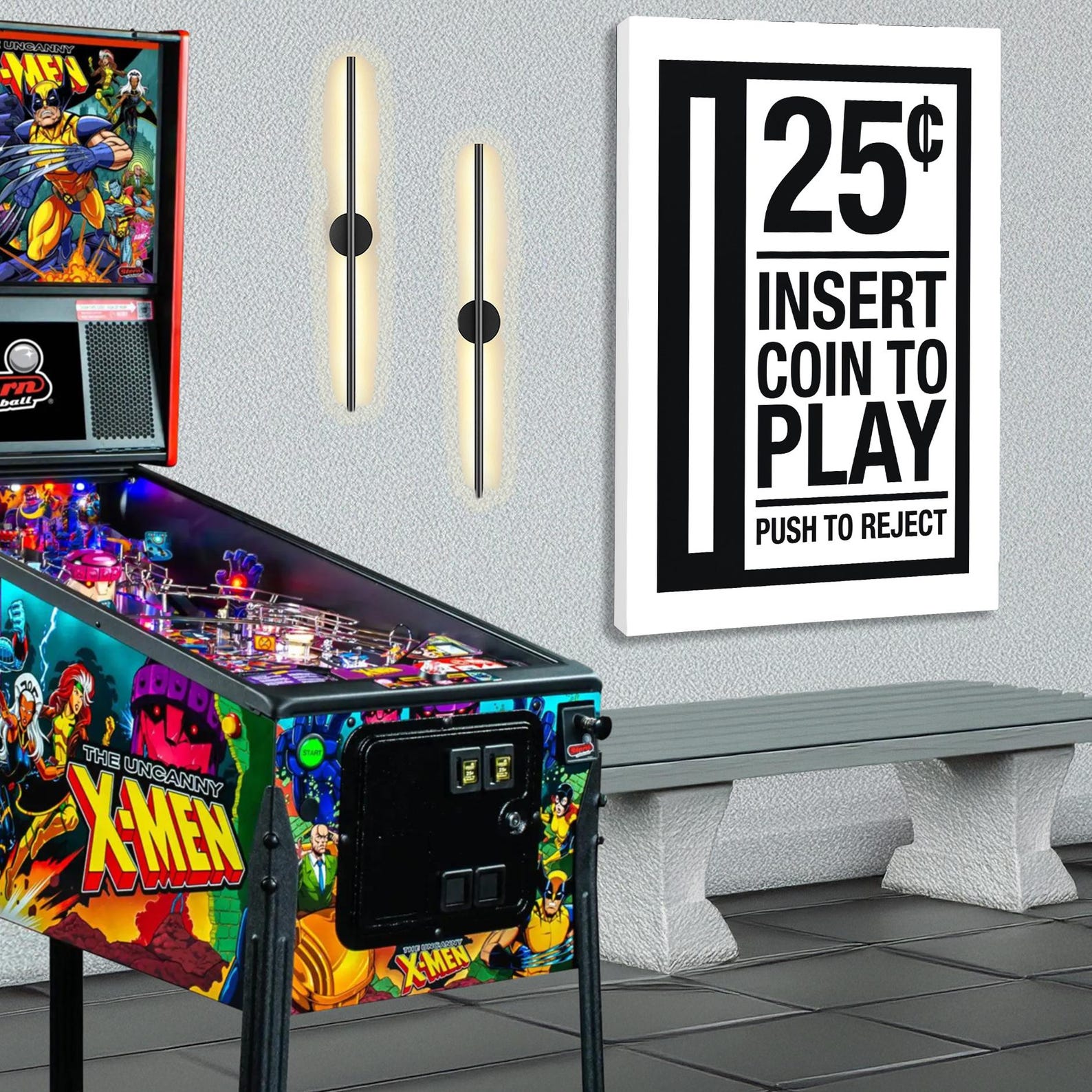 Insert Coin to Play Pinball Poster #4, Game Room Decor, Arcade Art ...