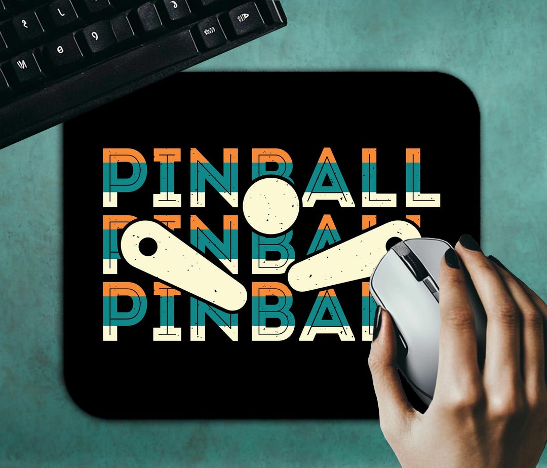 Pinball Mouse Pad #18, Retro Arcade Desk Mat, Gamer Mousepad, Vintage ...