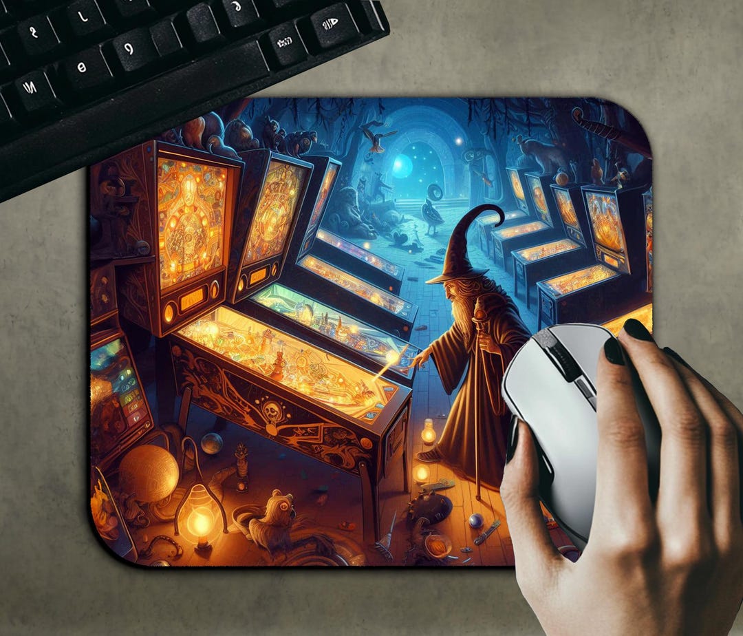 Pinball Wizard Mouse Pad #12, Retro Arcade Desk Mat, Gaming Mousepad ...