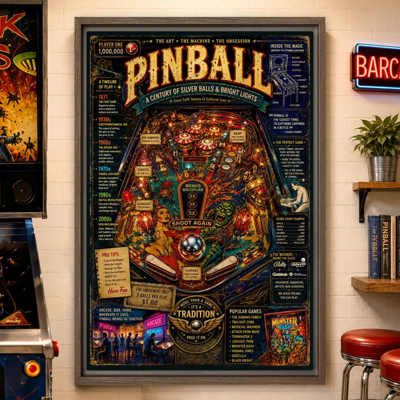 Vintage Baseball Pinball - Etsy
