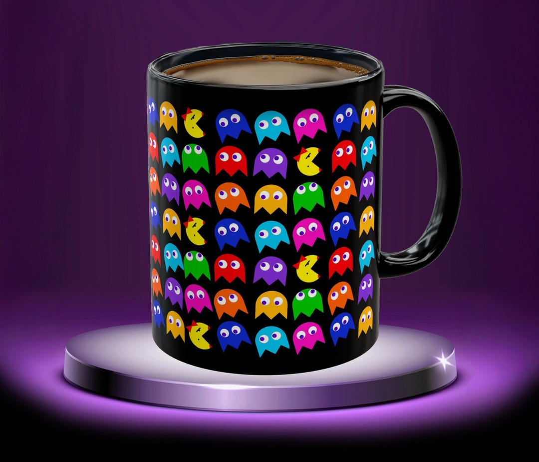 Retro Arcade Ceramic Mug #2 – 80s Video Game, Gamer Gift (11 Oz or 15 ...