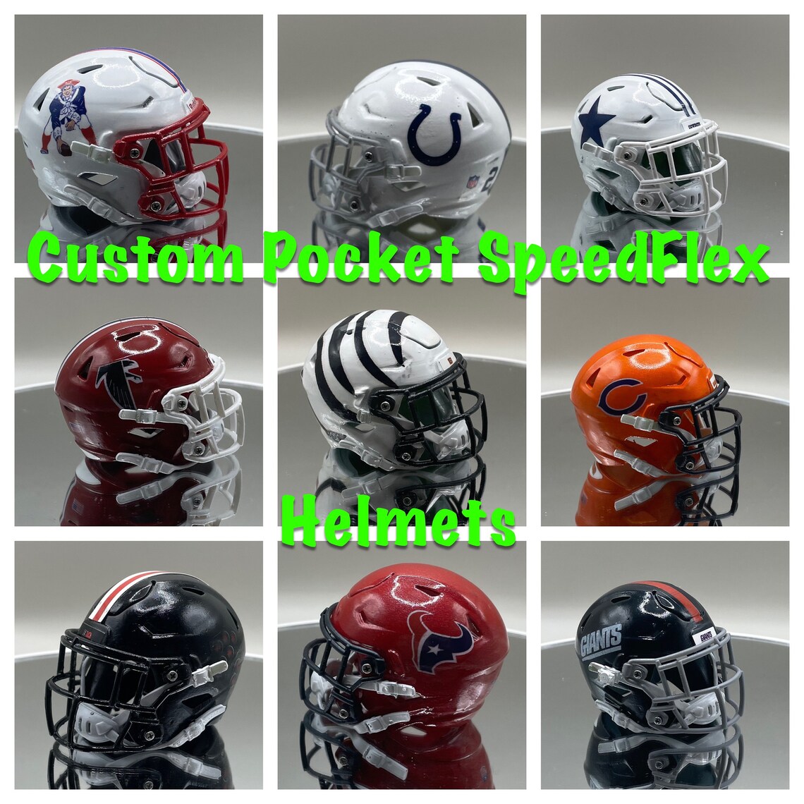 Premium Custom Speedflex Pocket Pro Football Helmet (1 Helmet) - Etsy
