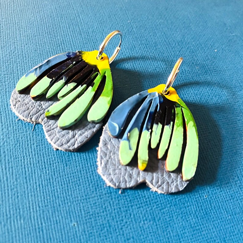 Midi Wood Hoops! Hand Painted, Medium Size, 5.6cm X 4cm, Small ...