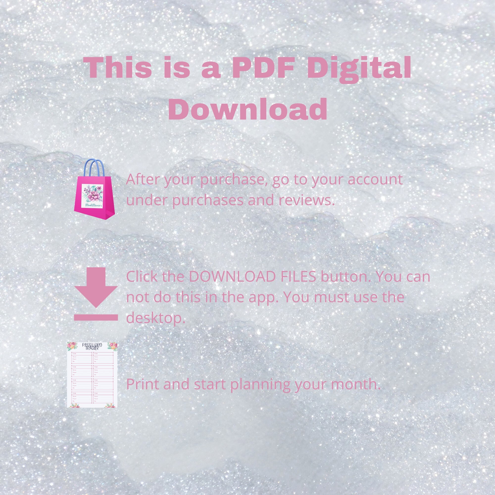 Password Tracker | Instant Download | Pink Floral Log | Journal - Etsy