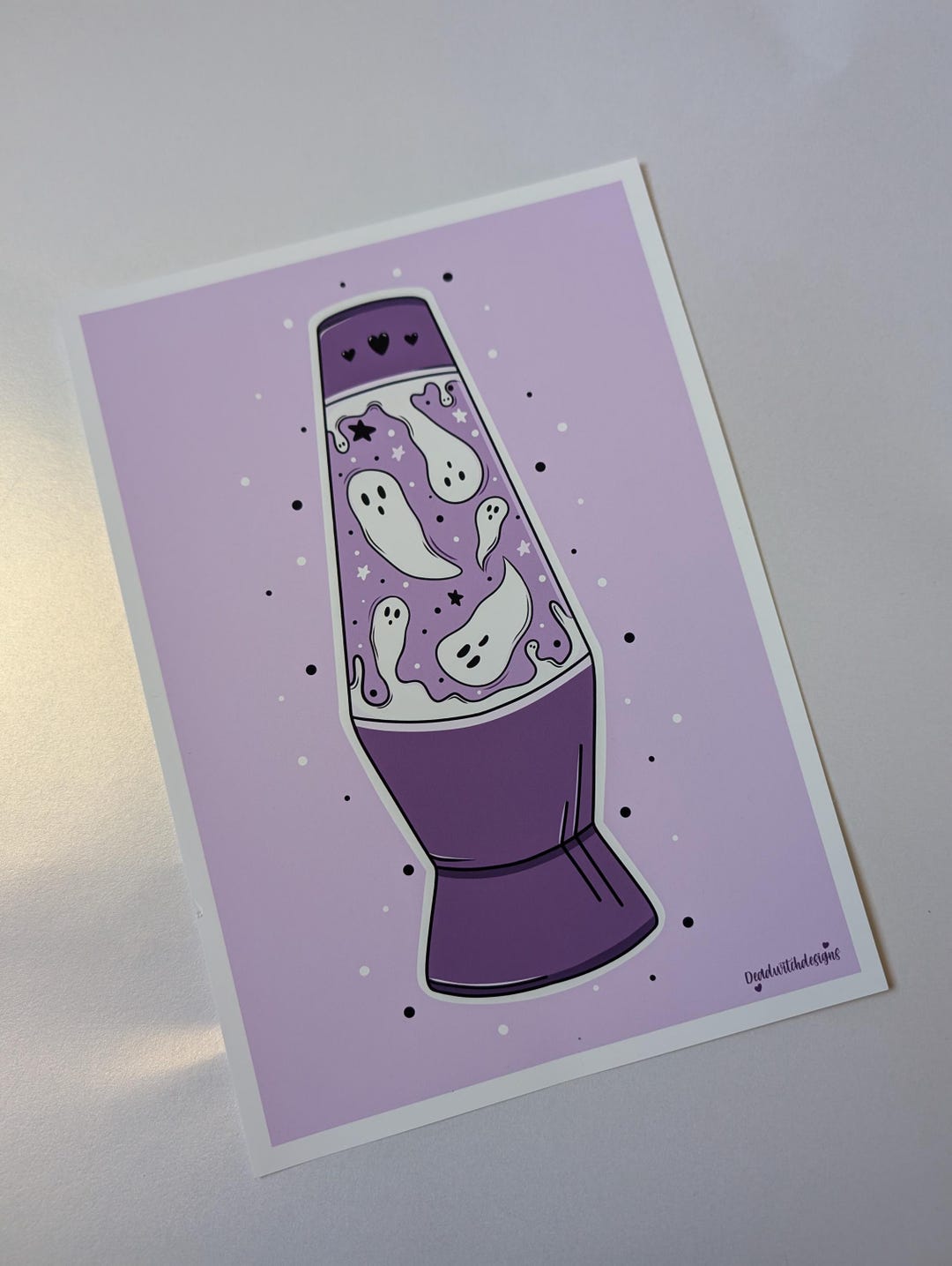 Spooky Ghost Lava Lamp Print,| Spooky Print, Pastel Goth Print, Pastel ...