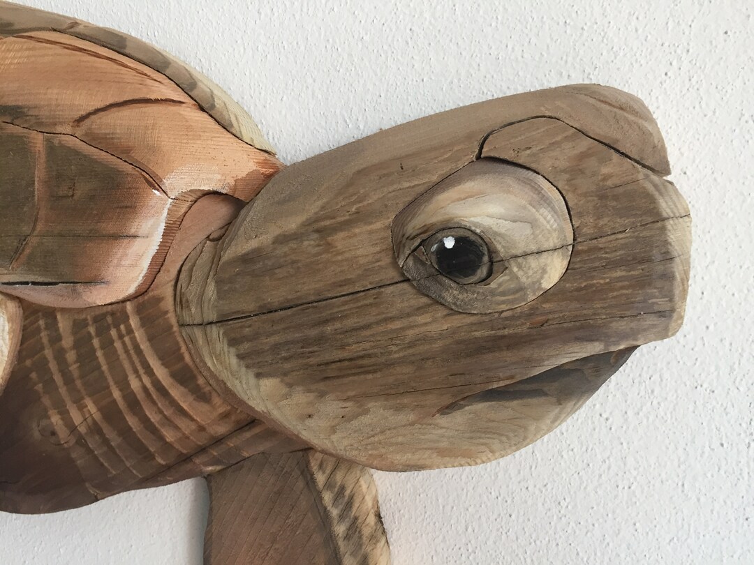 Wooden Turtle 60 Cm - Etsy