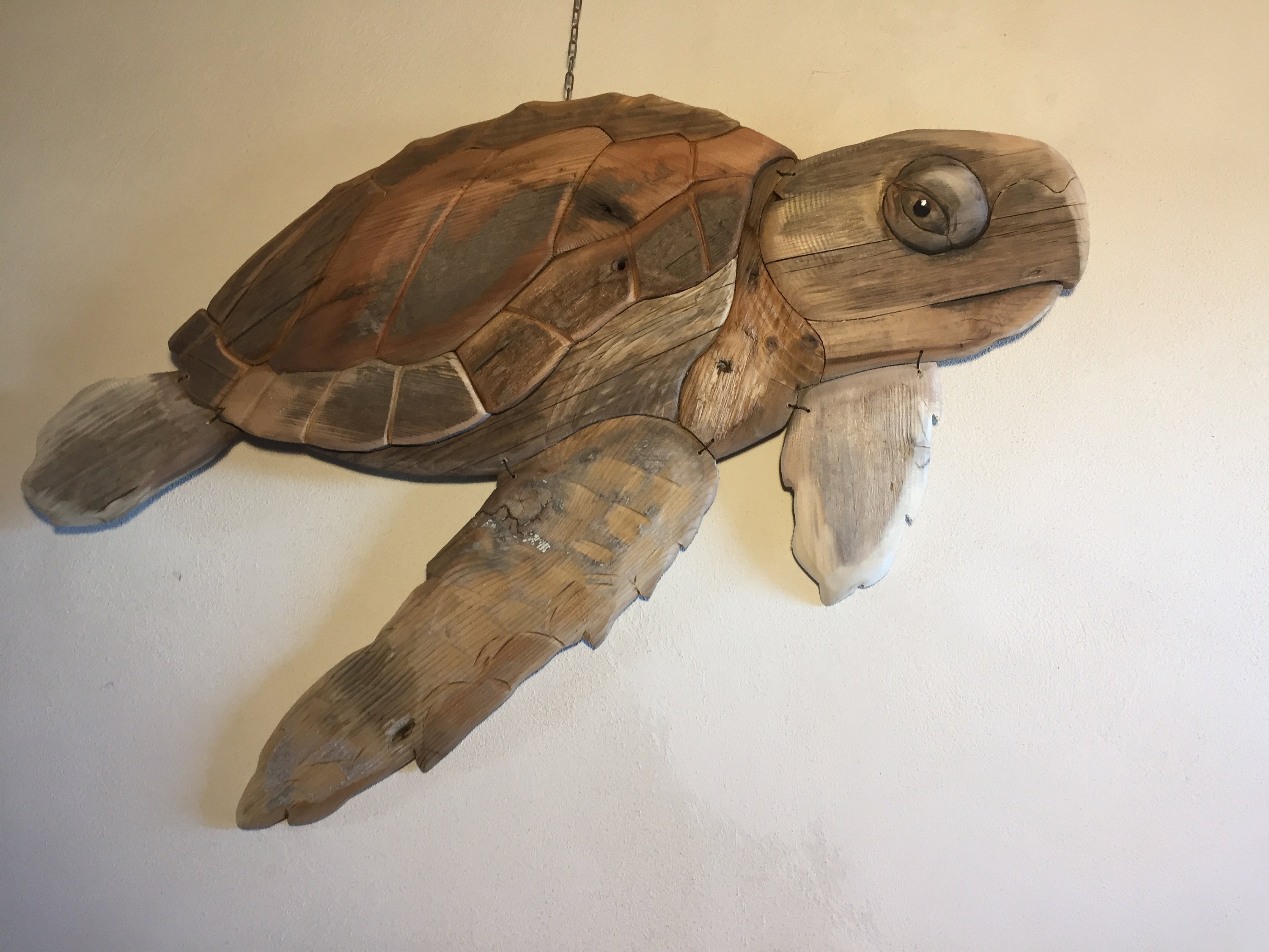 Wooden Turtle From the Sea Cm 83 - Etsy