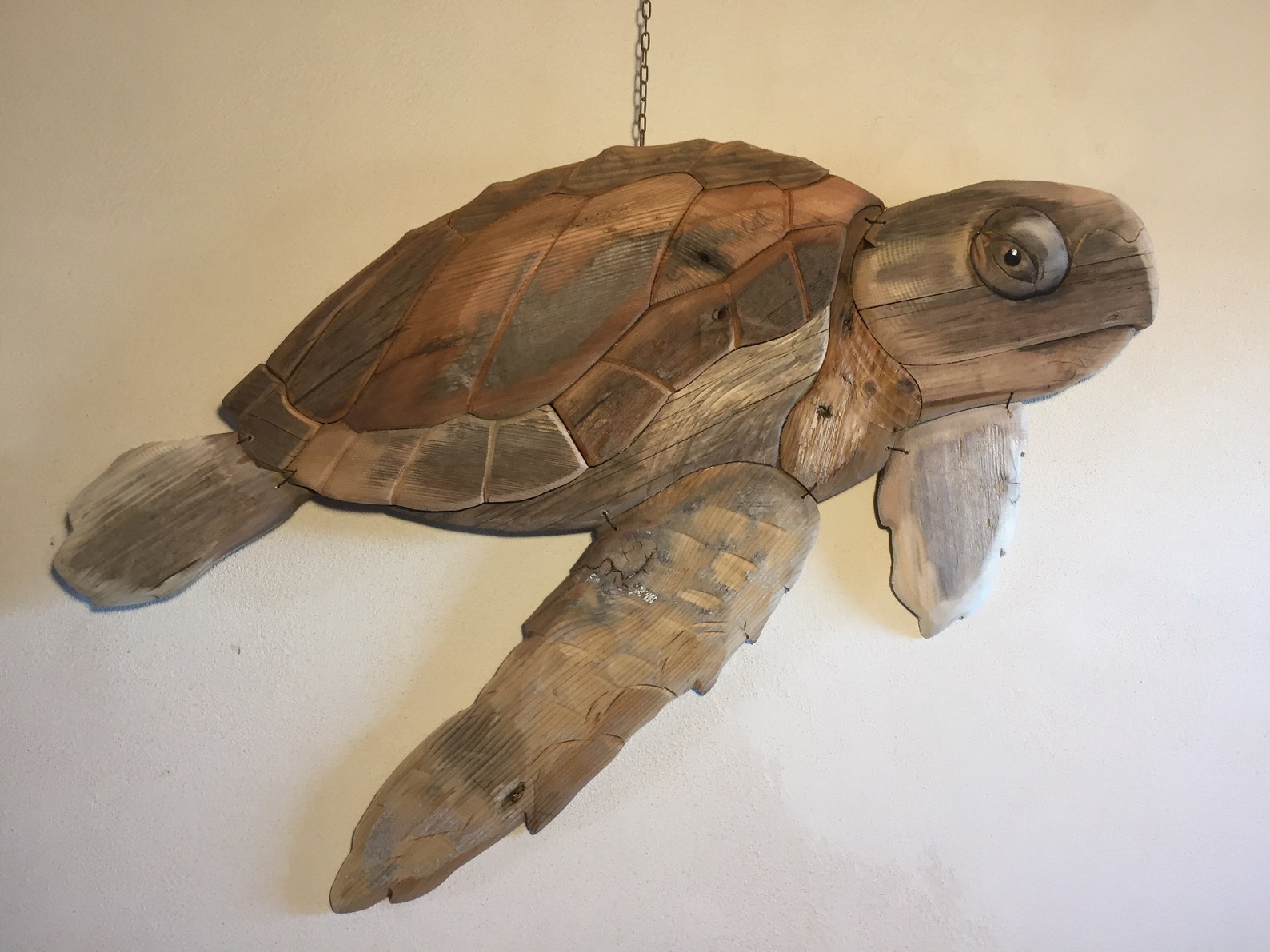 Wooden Turtle From the Sea Cm 83 - Etsy