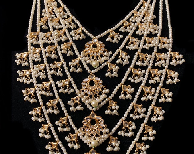 Manisha High Quality Kundan Satlada , Indian Jewellery - Etsy