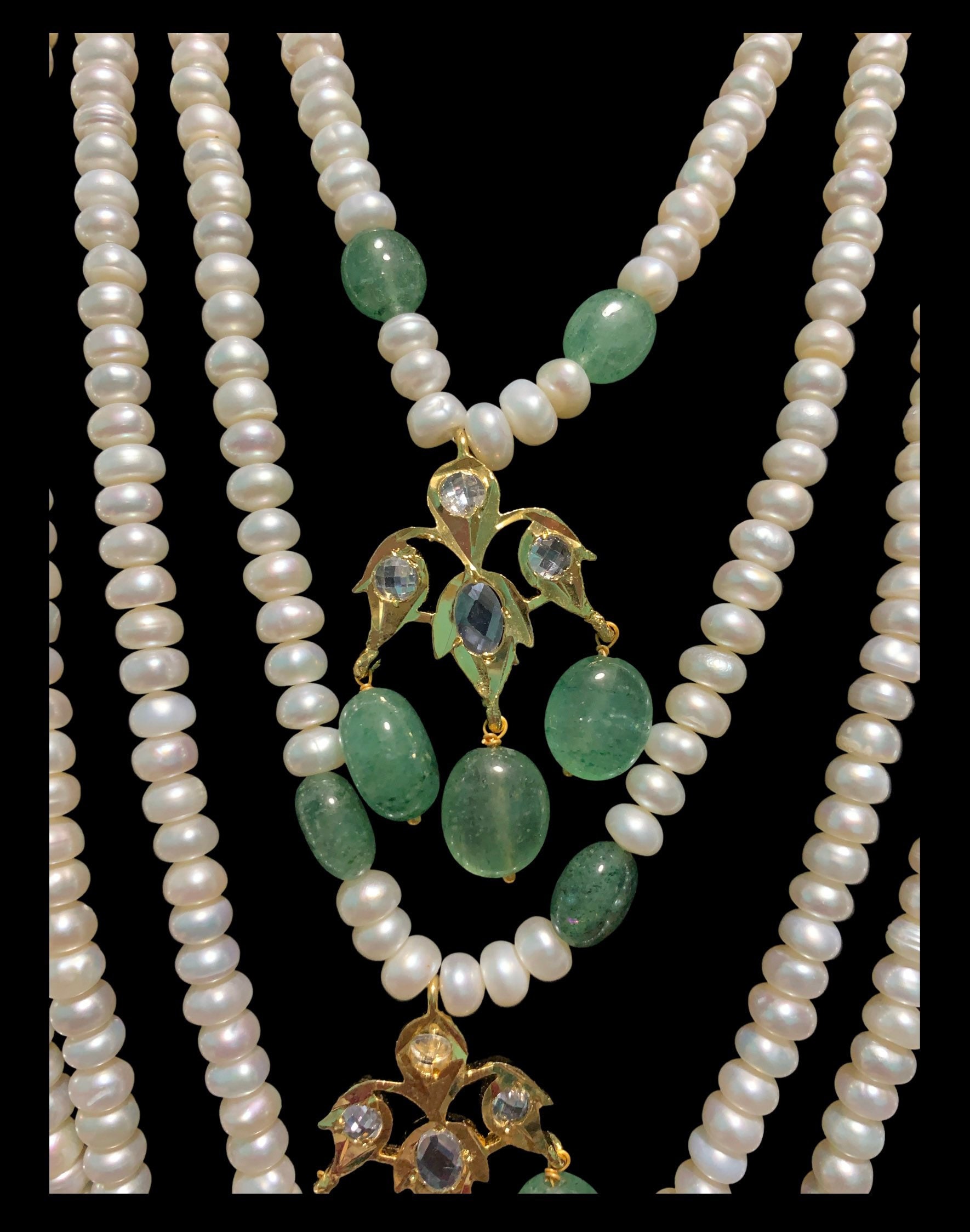SAT35 Insia Hyderabadi Satlada in Fresh Water Pearls and - Etsy