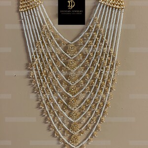 Ansa Jadau Kundan 9 Layered Haar , Indian Jewellery-10ln - Etsy