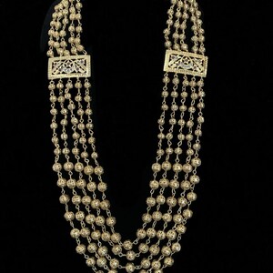 LN28 Hyderabadi Jadau Chandan Haar in Gold Plating , Indian Jewellery ...