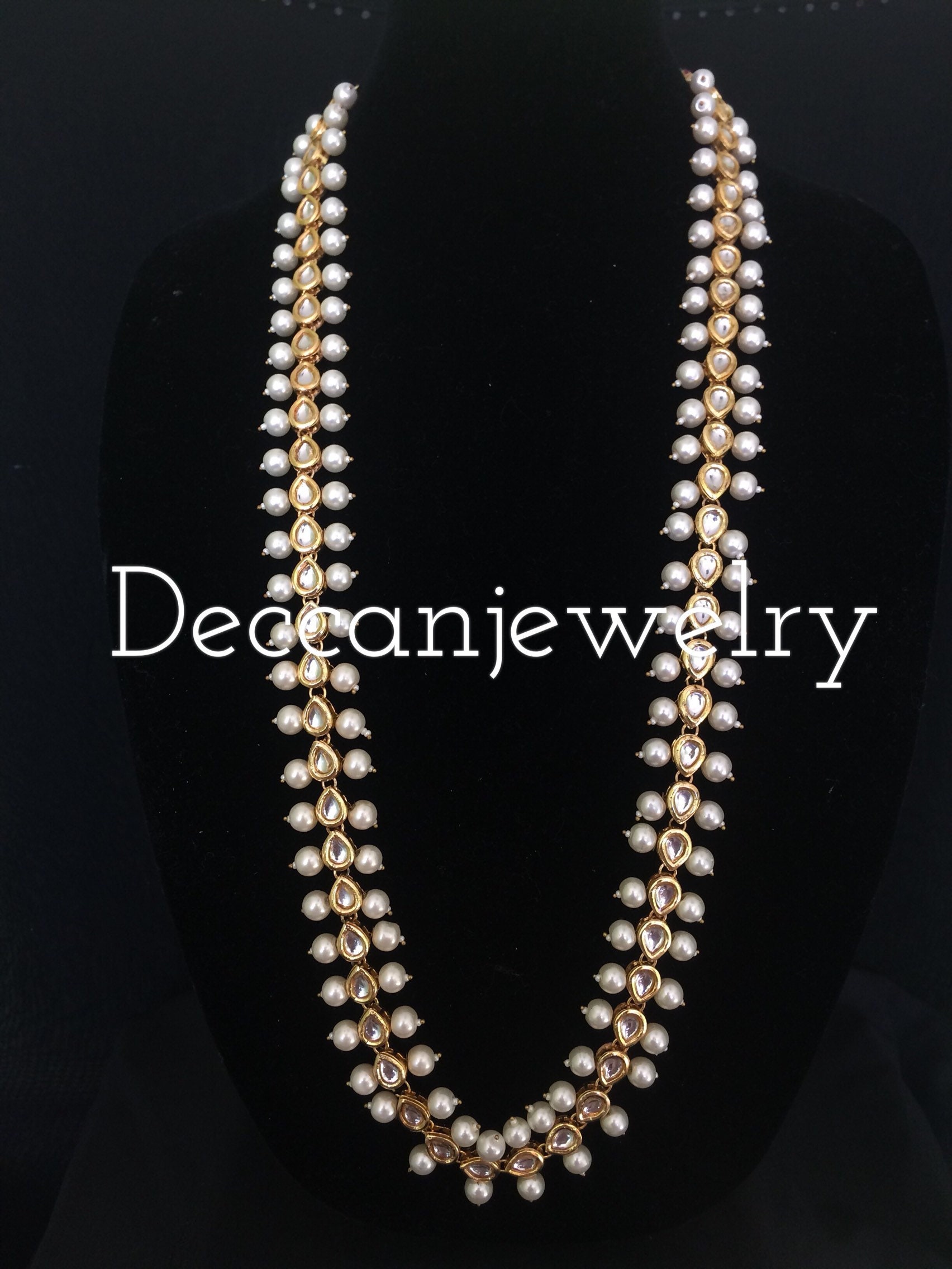 NS161 Saru Indian Kundan Long Necklace - Jadau Jewelry , Indian ...
