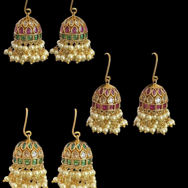 Jhumka Earrings - Etsy