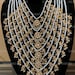 Ansa Jadau Kundan Satlada in Pearls , 7 Layered Bridal Necklace ...
