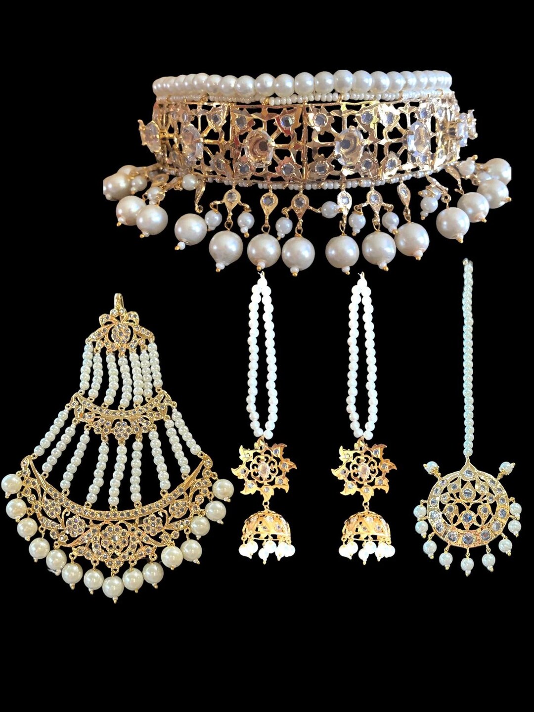 BR115 Insia Hyderabadi Jadavi Lacha in Pearls , Indian Jewellery ...