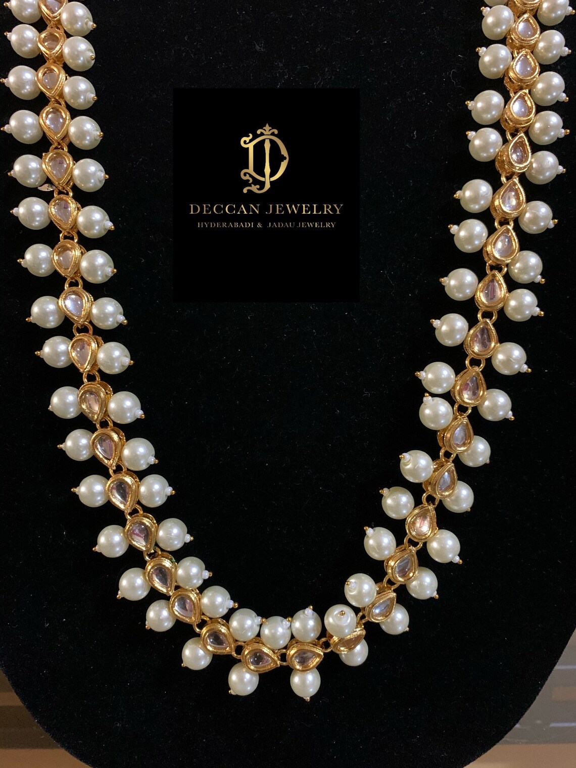 NS161 Saru Indian Kundan Long Necklace - Jadau Jewelry , Indian ...