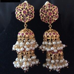 Viya Hyderabadi Bridal Choker Set in Pearl and Rubies , Indian ...