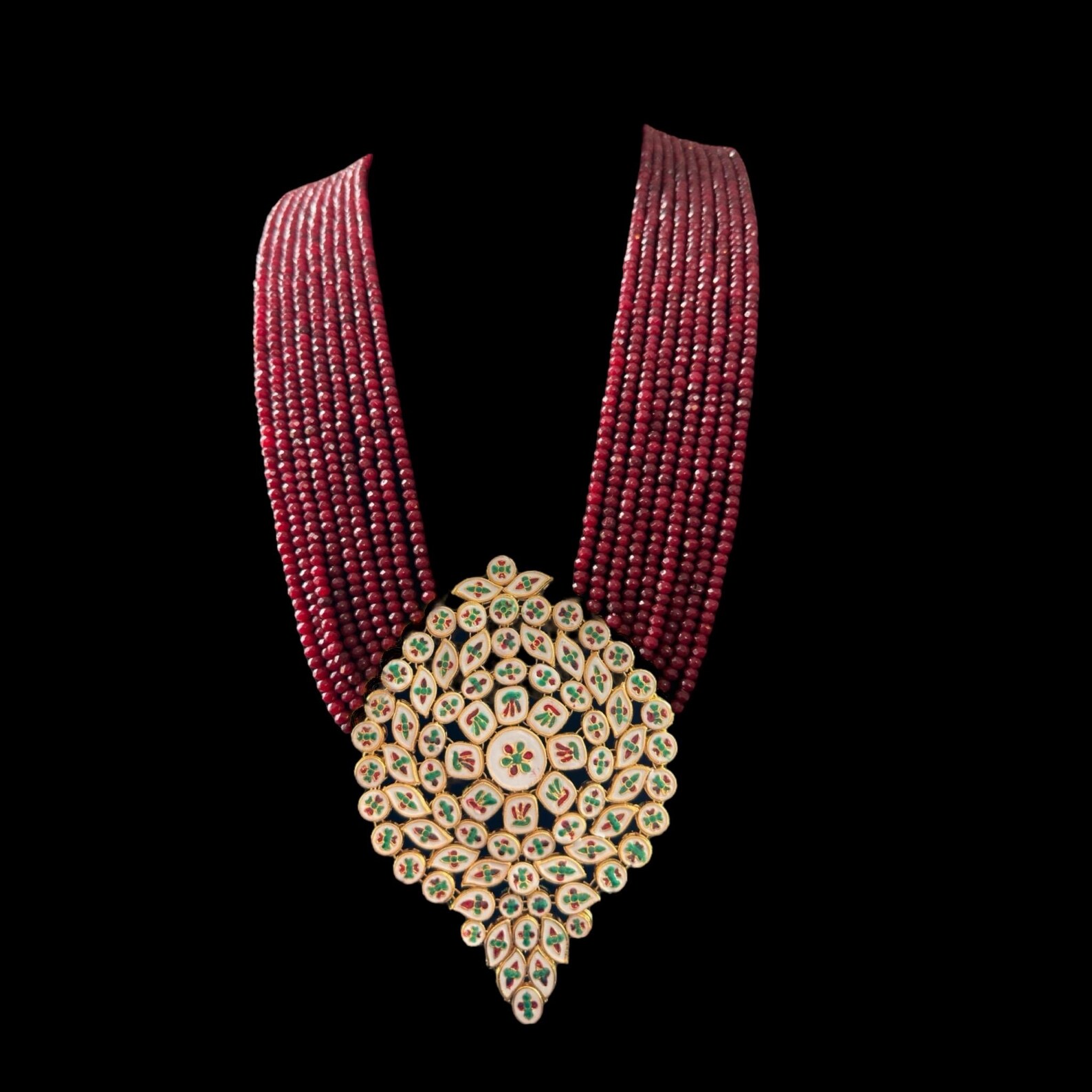 Reeba Kundan Necklace With Earrings , Indian Jewellery , Ruby Rani Haar ...