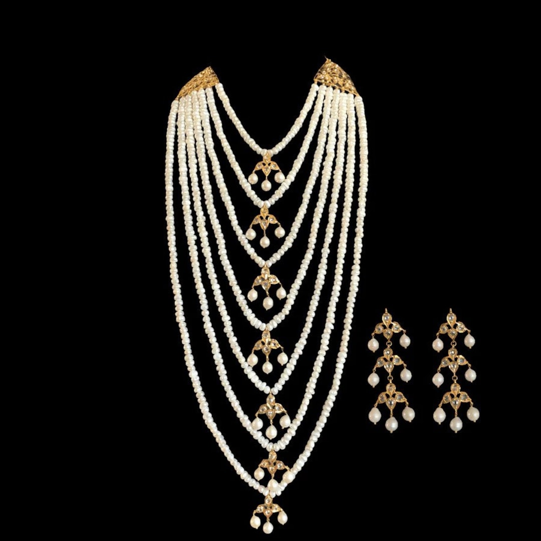 SAT64 Insia Hyderabadi Satlada in Fresh Water Pearls , Indian Jewellery ...