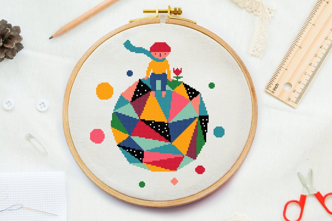 The Little Prince Cross Stitch Pattern Planet X Stitch Pdf Instant File ...