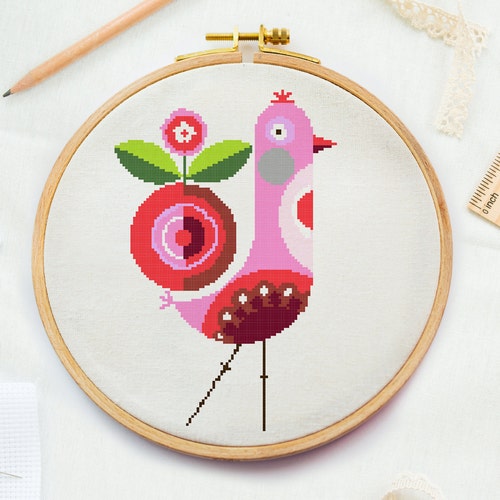 Modern Cross Stitch Pattern Geometric Potugese Ornament PDF - Etsy