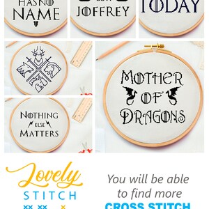 Cross Stitch Pattern for Beginner, Simple One Color Cross Stitch ...