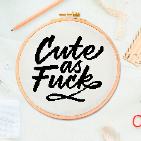 Rude Cross Stitch - Etsy