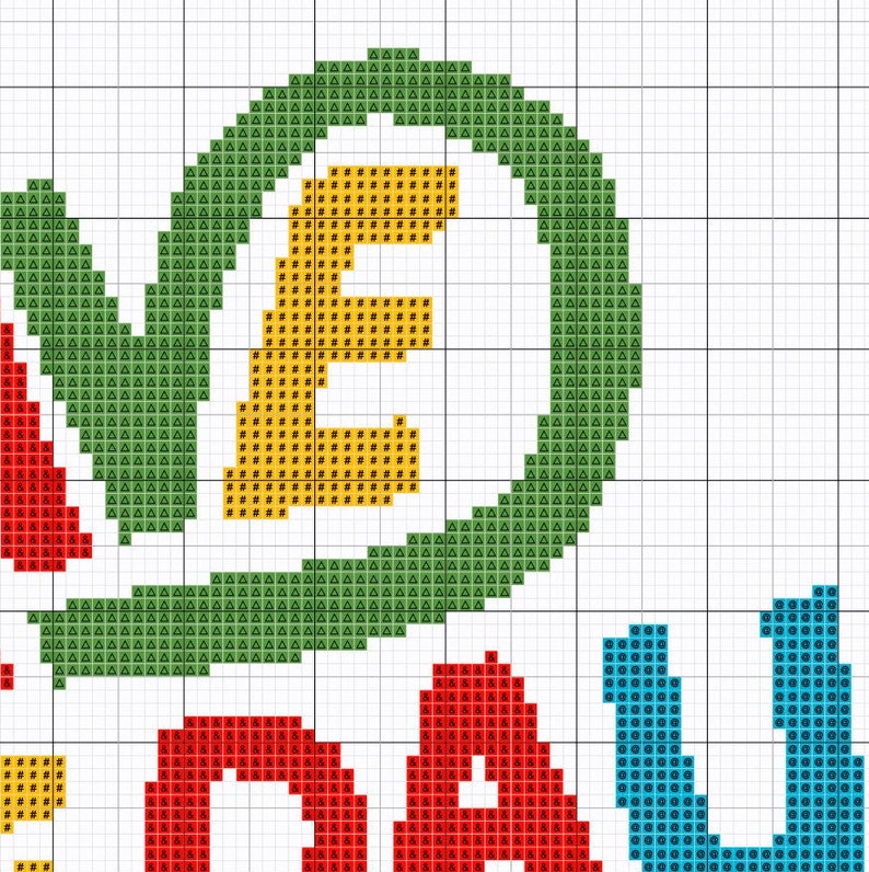 Motivational Sign Cross Stitch Pattern Positive Simple - Etsy