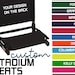 Custom Stadium Seats // School Team Mascot // Personalized // - Etsy