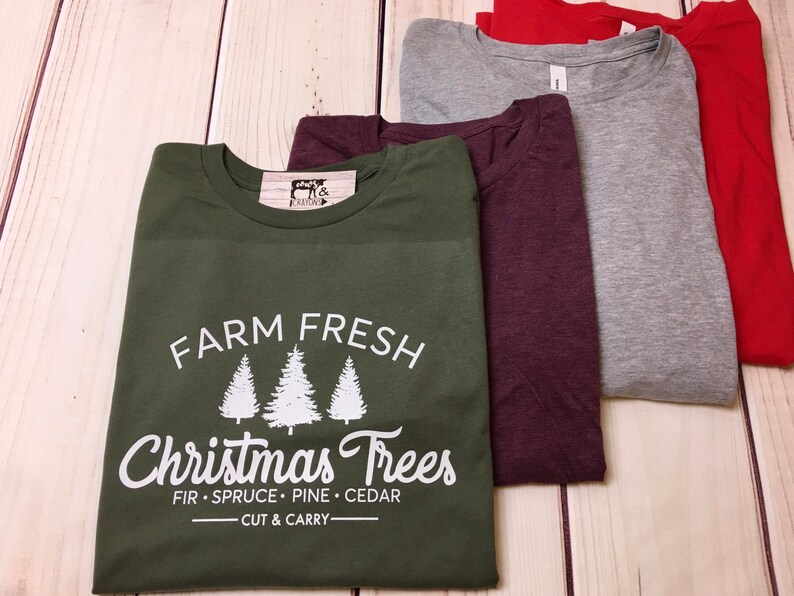 Christmas Tree Farm Cut and Carry Shirt // Pine Tree Christmas | Etsy