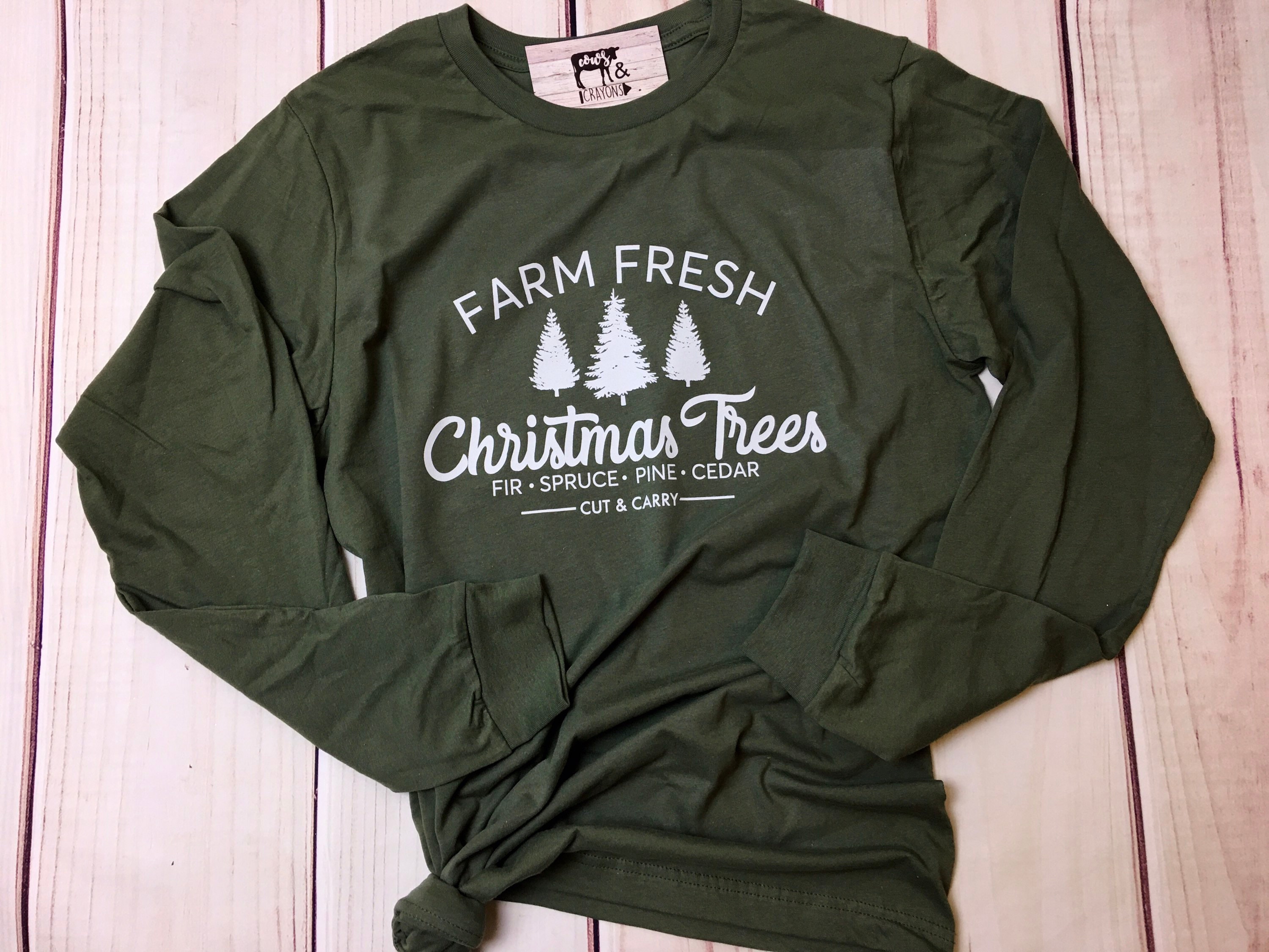 Christmas Tree Farm Cut and Carry Shirt // Pine Tree Christmas - Etsy