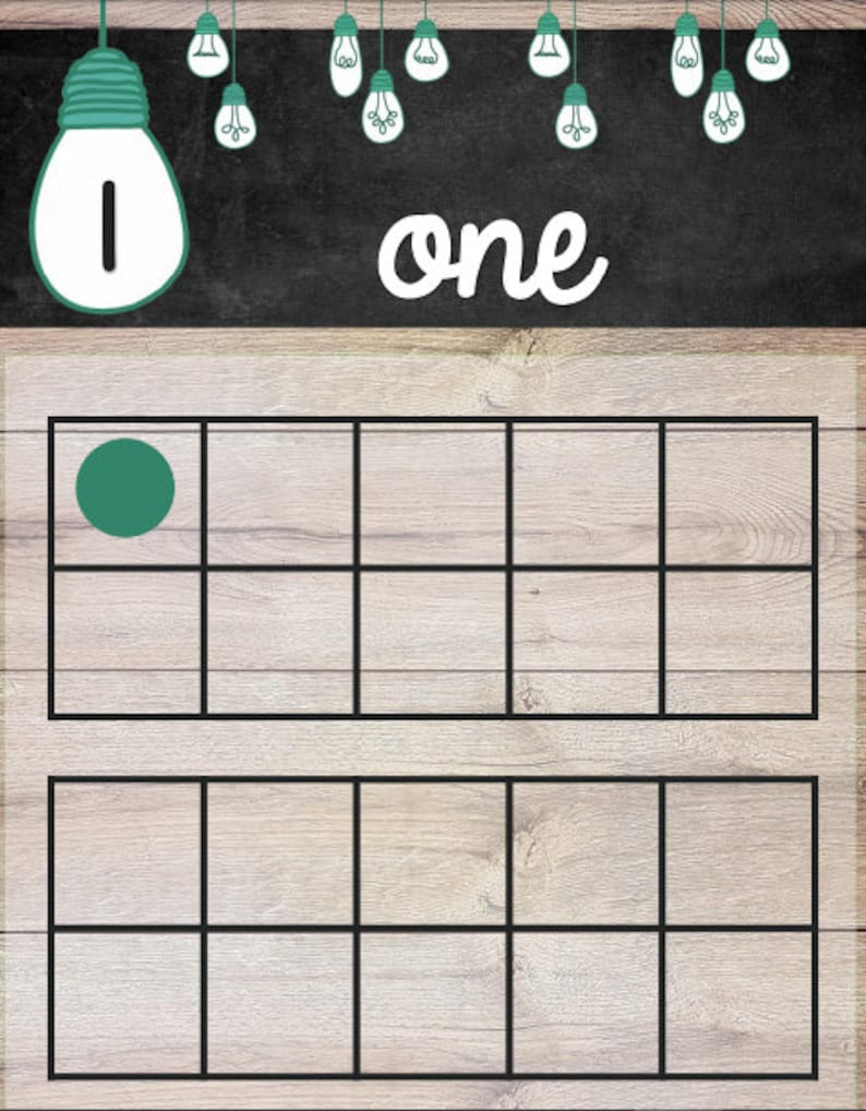 Rustic Farmhouse Number Posters 0-20 // Vintage Light Bulb | Etsy