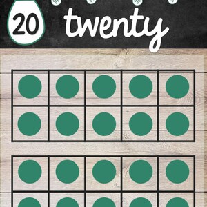 Rustic Farmhouse Number Posters 0-20 // Vintage Light Bulb Number ...