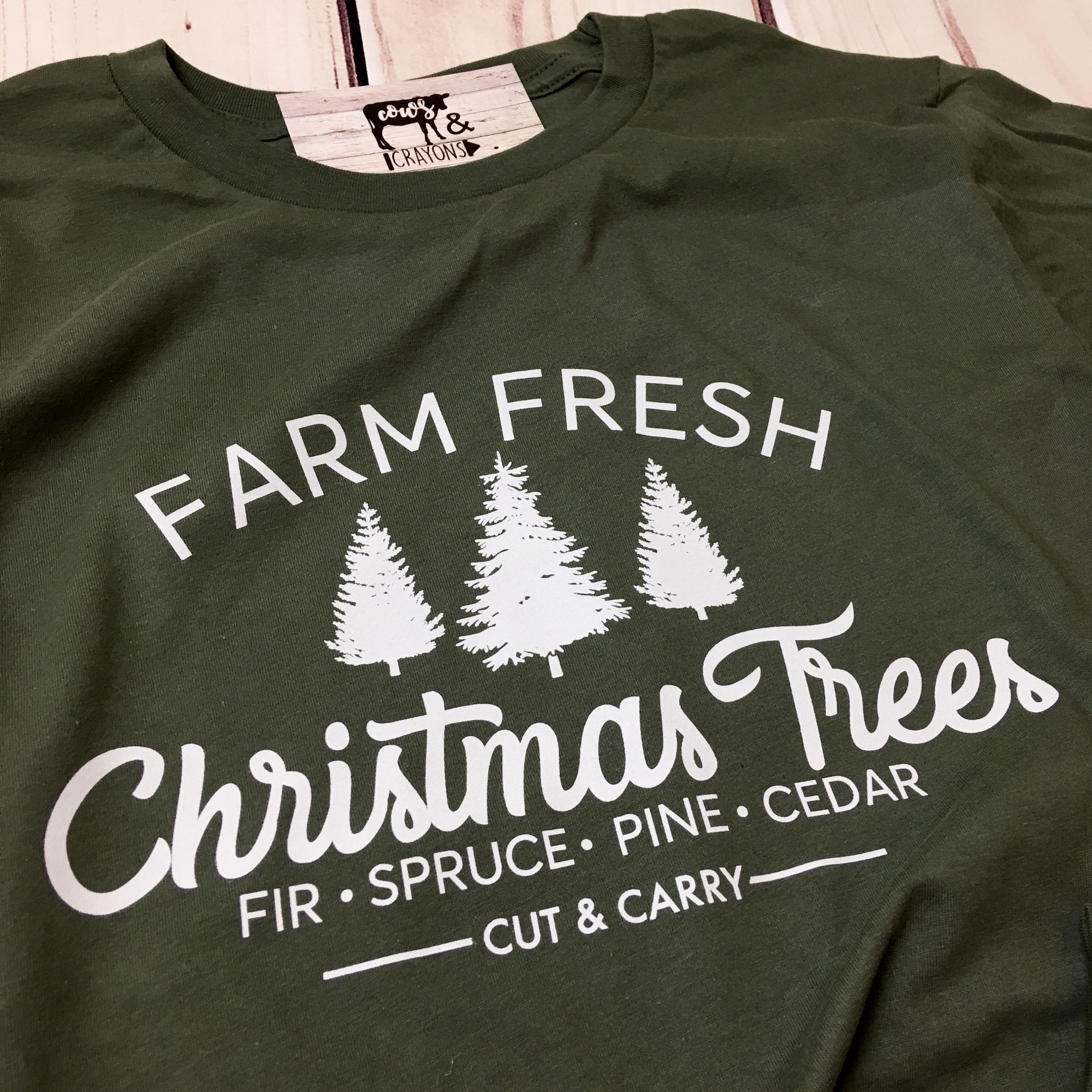 Christmas Tree Farm Cut and Carry Shirt // Pine Tree Christmas - Etsy