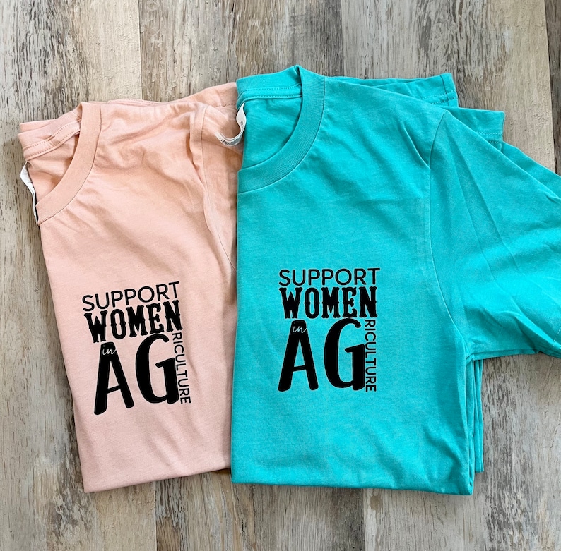 Support Women in Ag Pocket Design T Shirt // Women in - Etsy