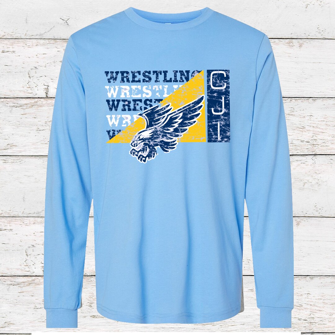 CJI Hawks Wrestling Long Sleeve Tee - Etsy