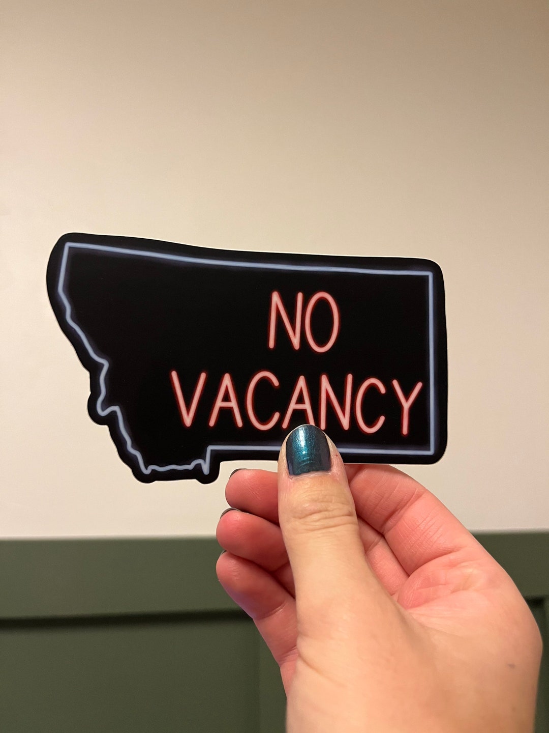 Large No Vacancy Montana Neon Sign-inspired Sticker 5x3 - Etsy