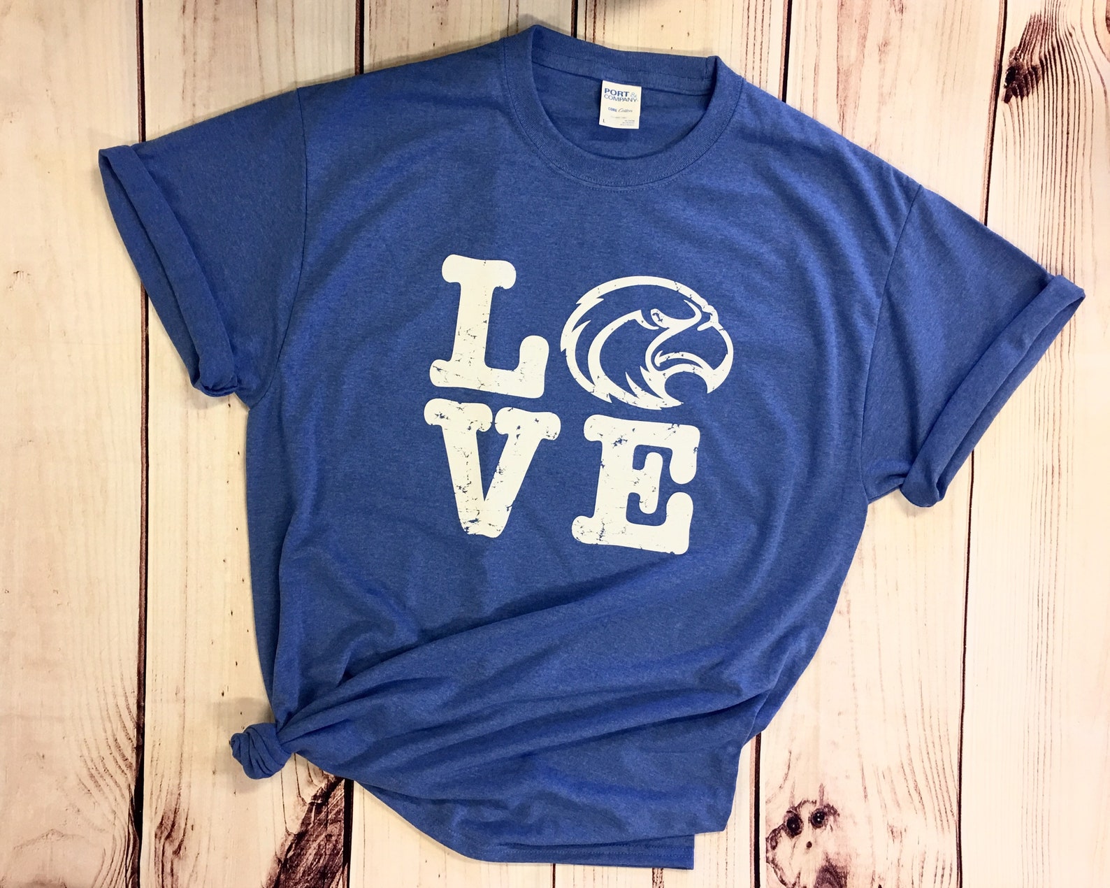 Love Hawk Head Shirt // Hawks Mascot // School Spirit Tee | Etsy