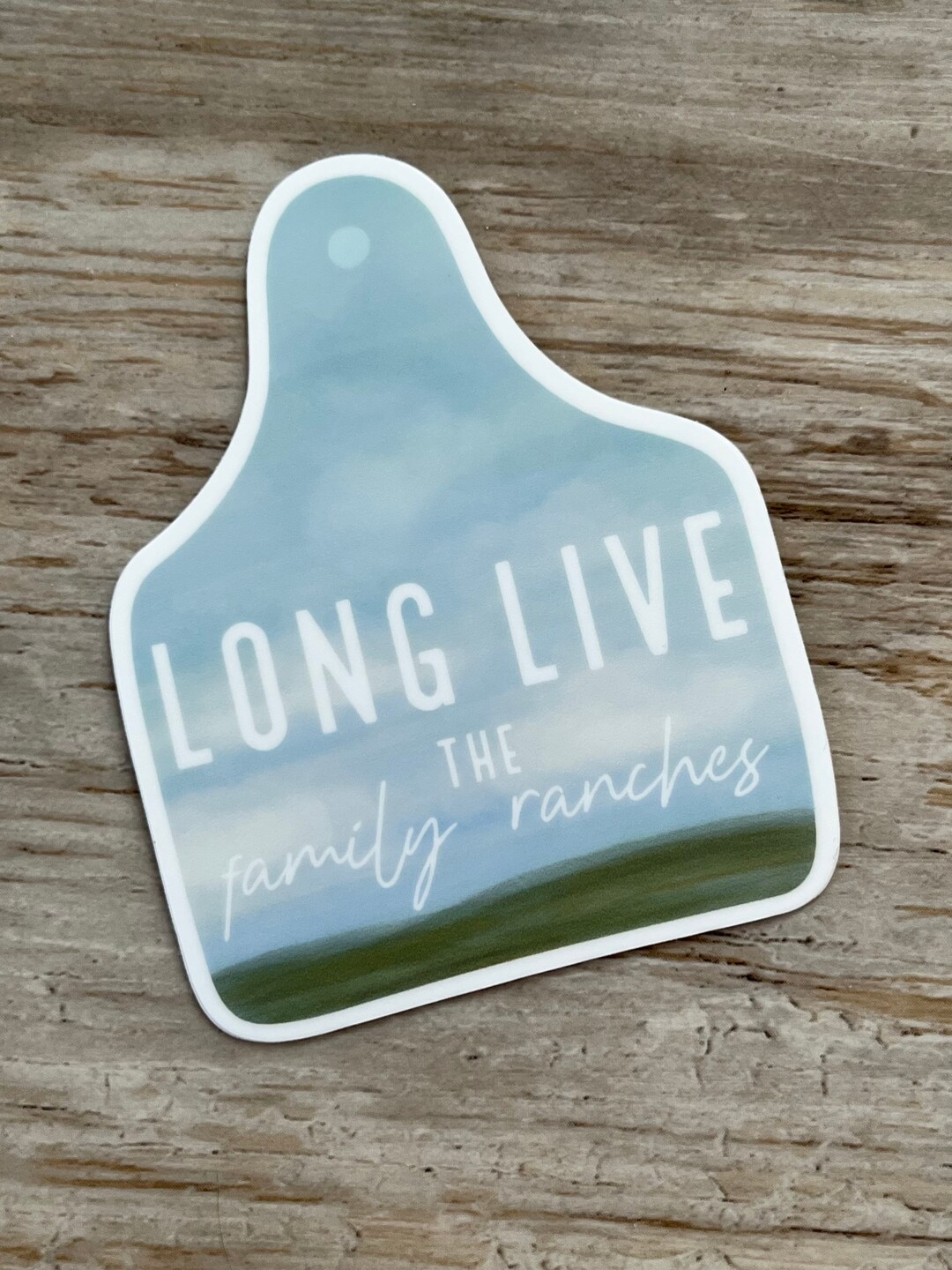 Long Live the Family Ranches Livestock Ear Tag Diecut Sticker // Farm ...