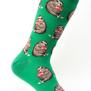 Women's Sloth Socks With Donuts | Animal Socks | Fun Socks | Cool Socks ...