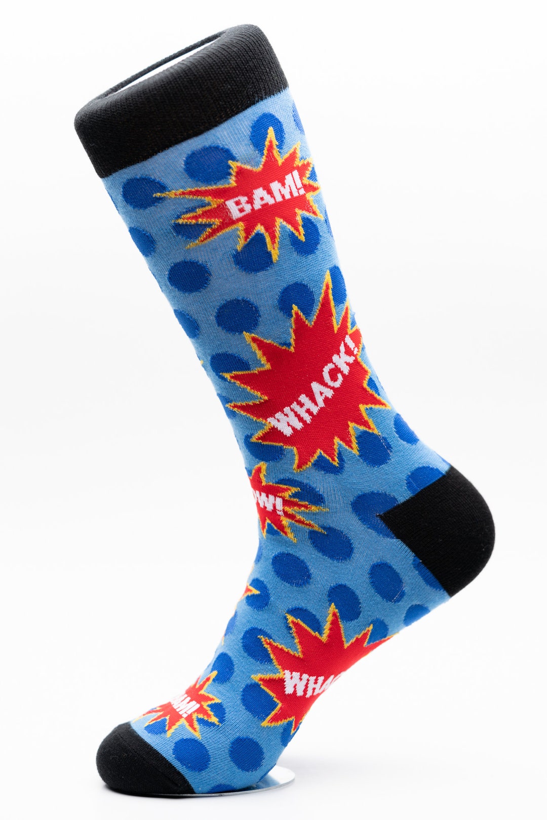 Comic Book Socks Fun Socks Cool Socks Awesome Socks - Etsy
