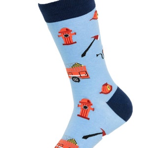 Fire Fighter Socks | Men's Socks | Novelty Socks | Fireman Socks | Fire ...