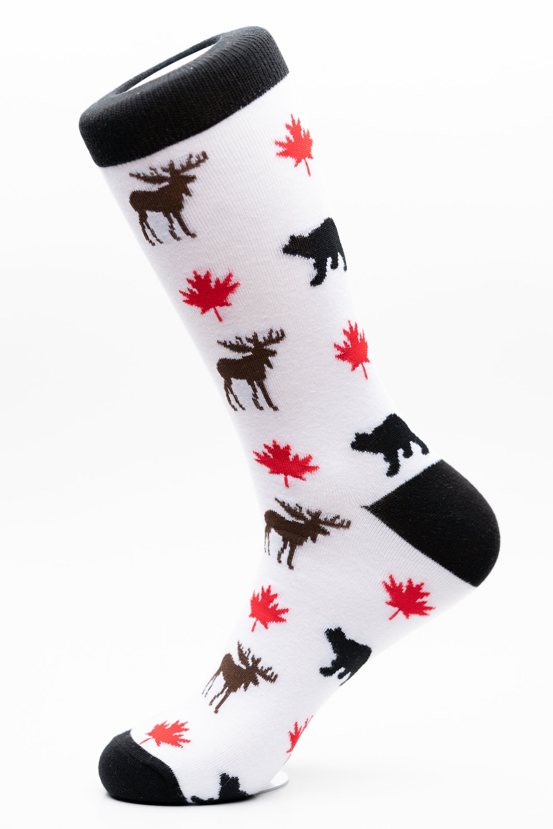 Canada Moose, Bear, Maple Leaf Socks | Hunting Socks | Forest Socks ...