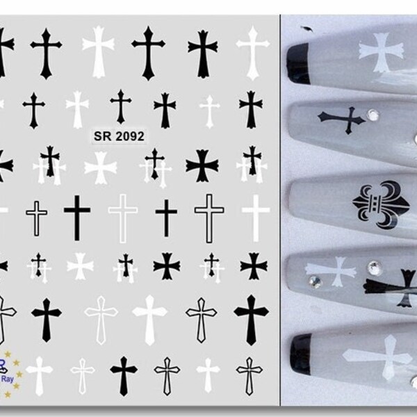 Cross Nail Art - Etsy
