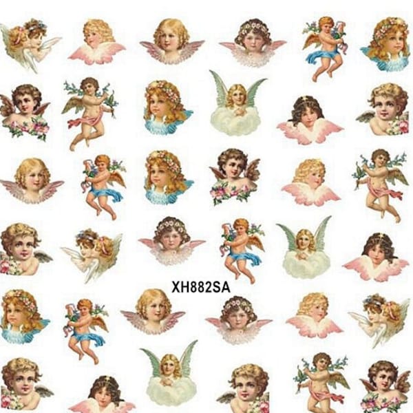 Angel Nail Decals - Etsy